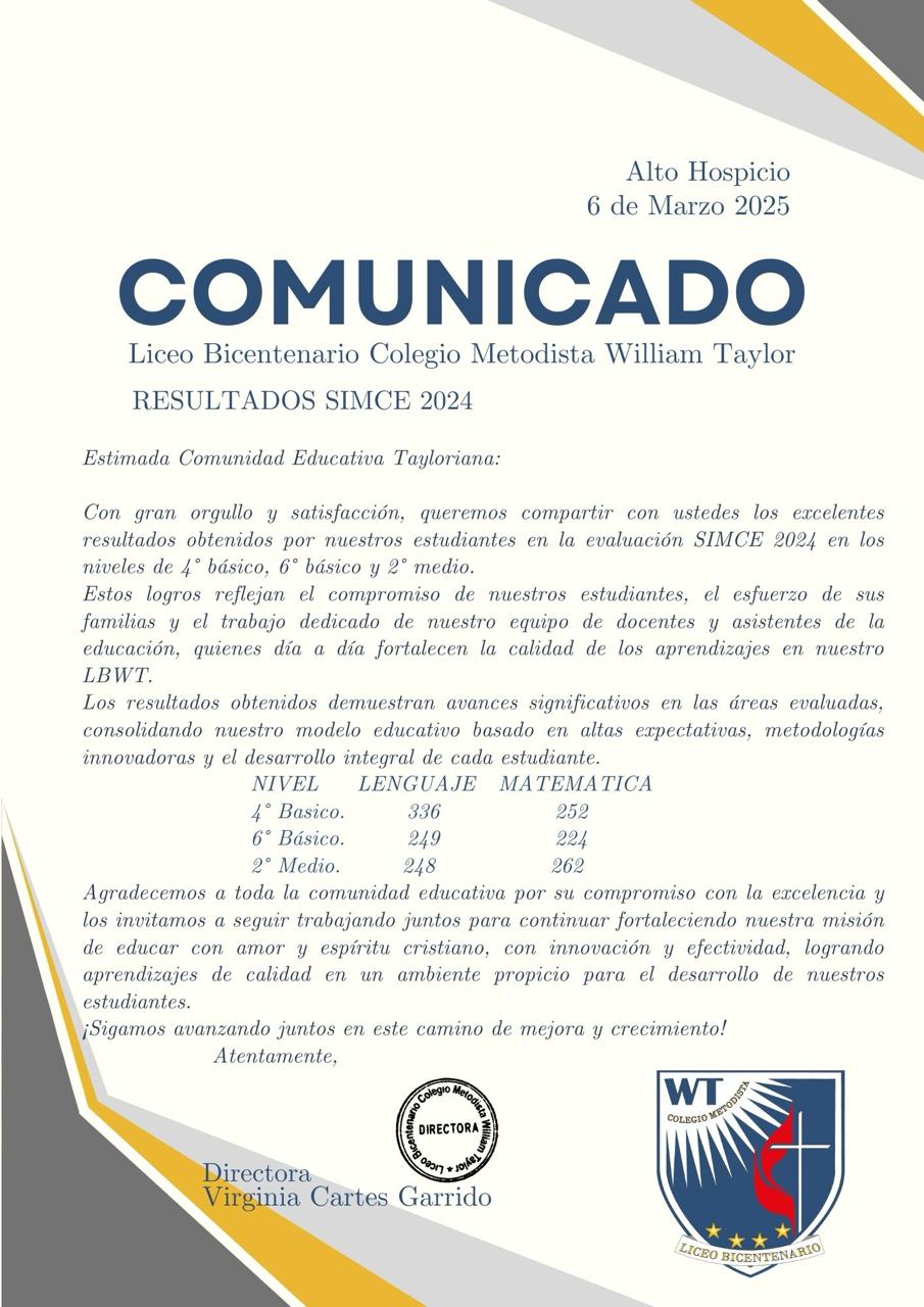 Orgullo Institucional: Aumento en el Puntaje SIMCE 2024 - Liceo ...